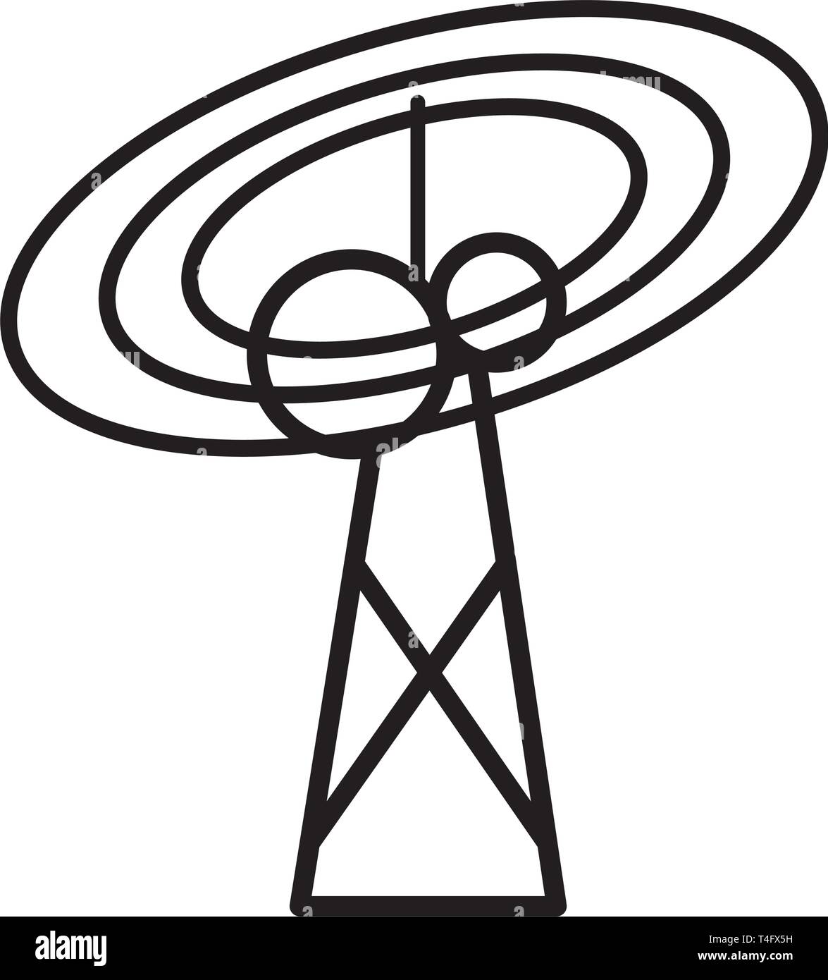 Antenna tower vector vectors Stock Vector Images - Alamy