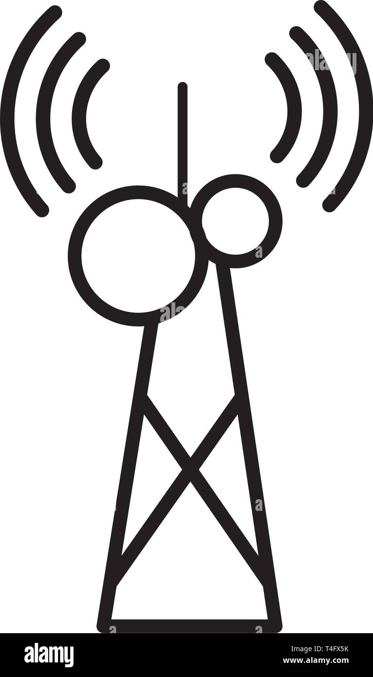 Broadcast tower icon Stock Vector Images - Alamy