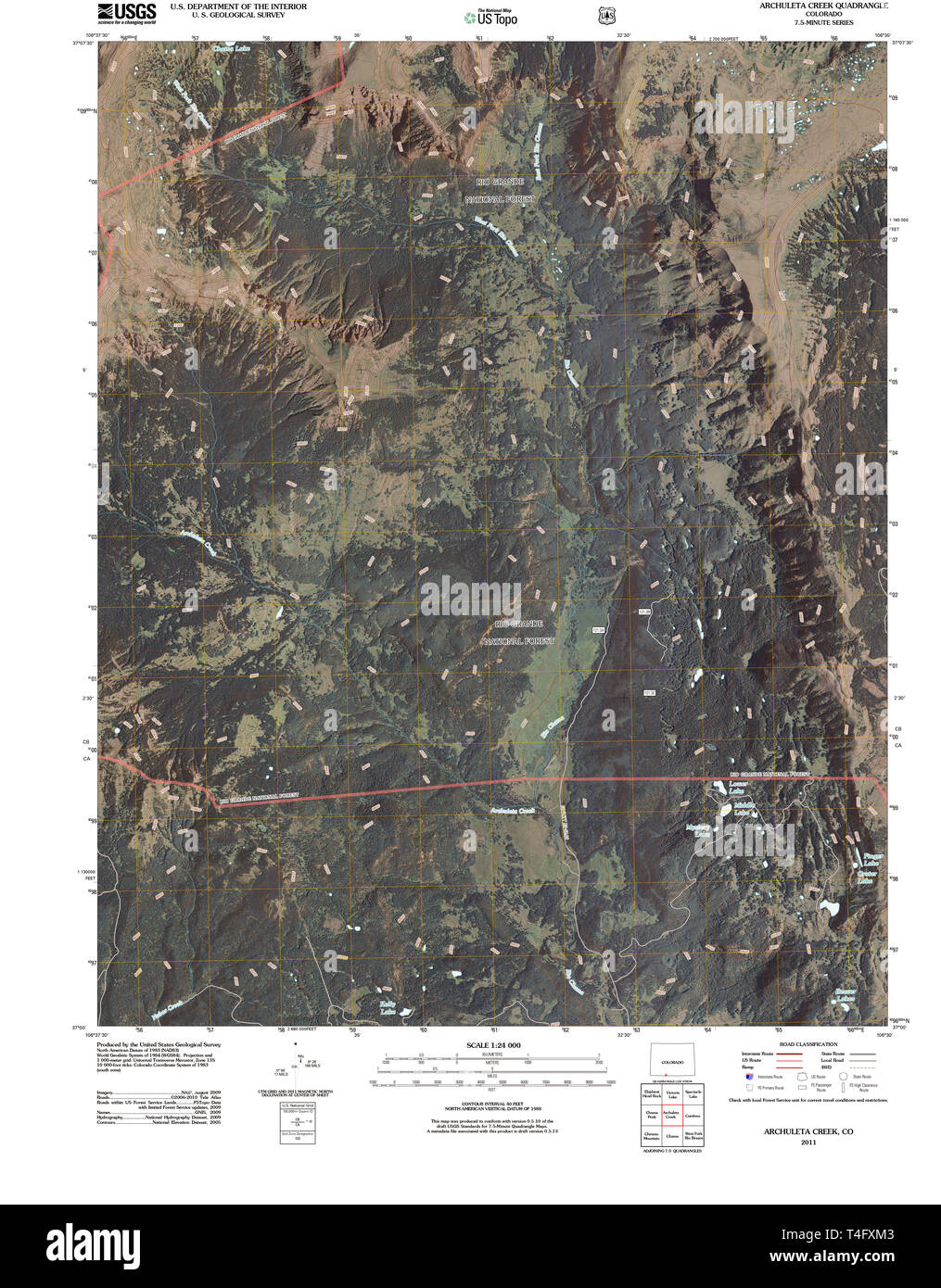Map of archuleta hi-res stock photography and images - Alamy