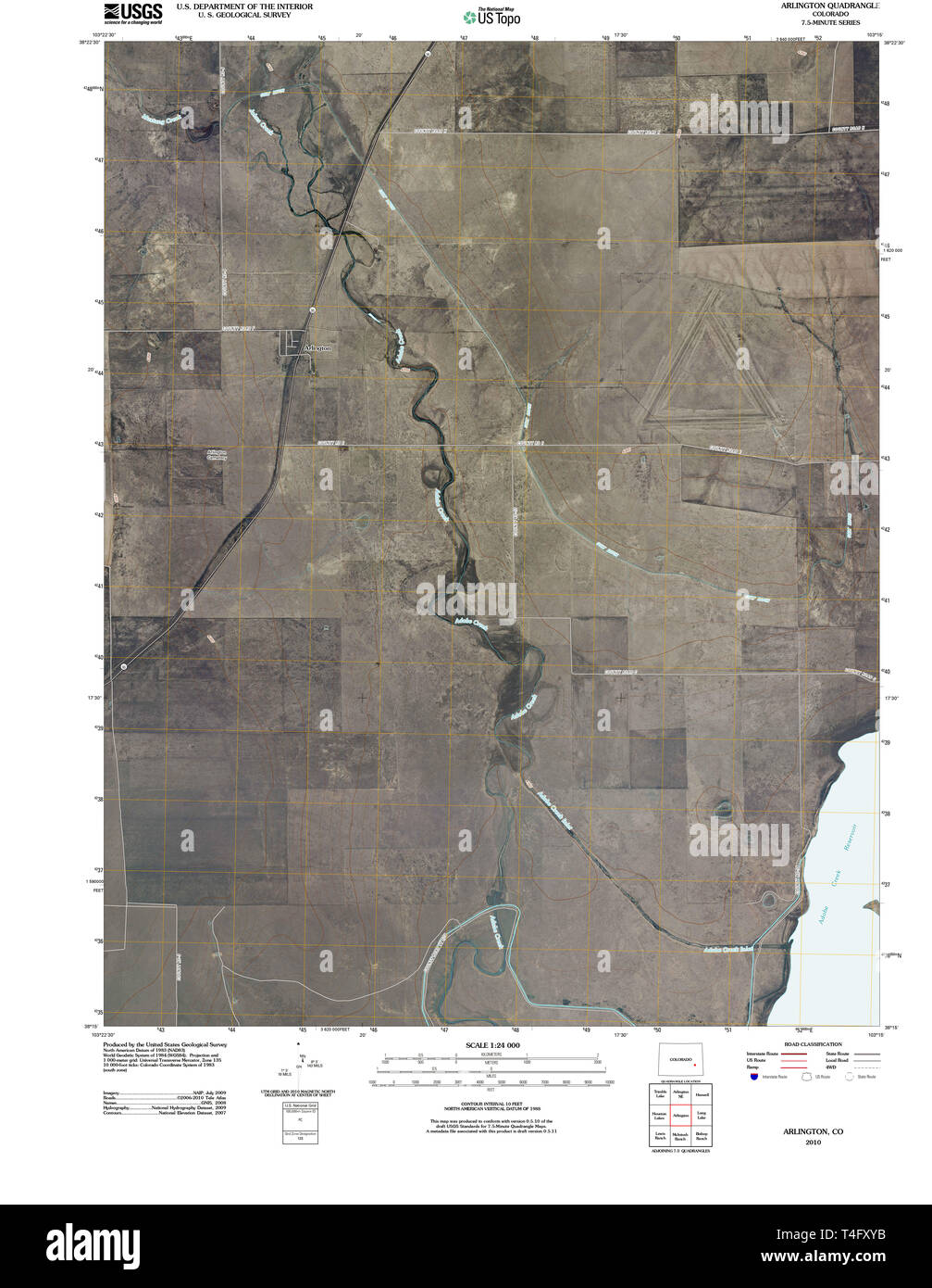 Arlington colorado map hi-res stock photography and images - Alamy