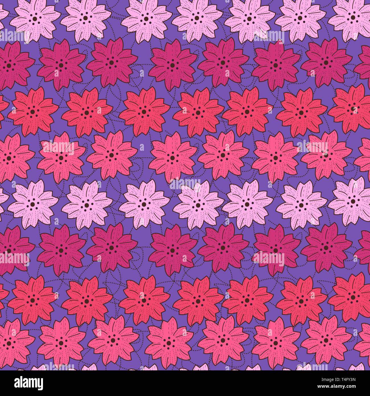 Seamless vector texture with small flowers Stock Vector Image & Art - Alamy