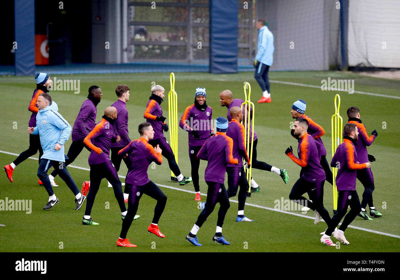 Football soccer man city full length gv general view hi-res stock ...