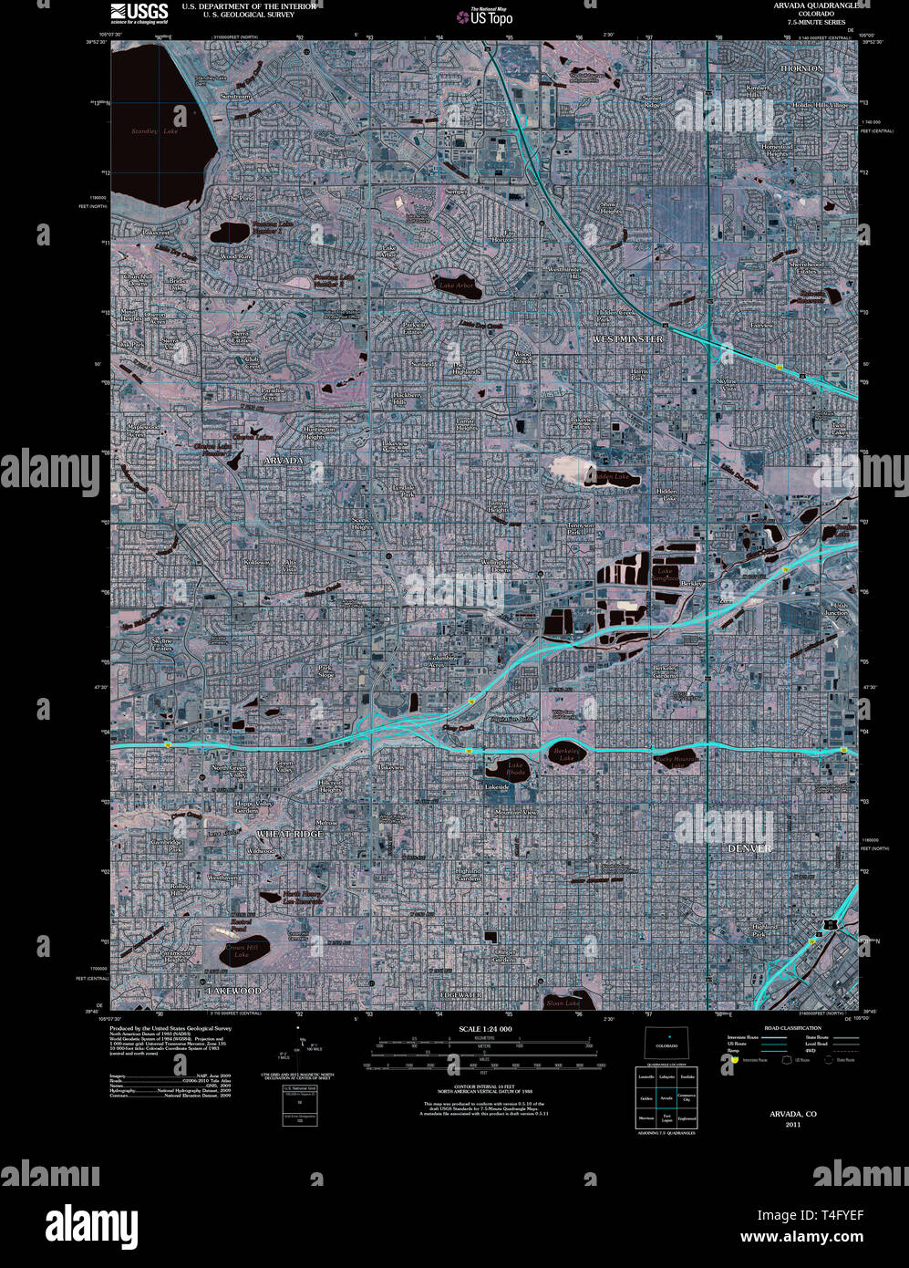 Arvada colorado map hi-res stock photography and images - Alamy