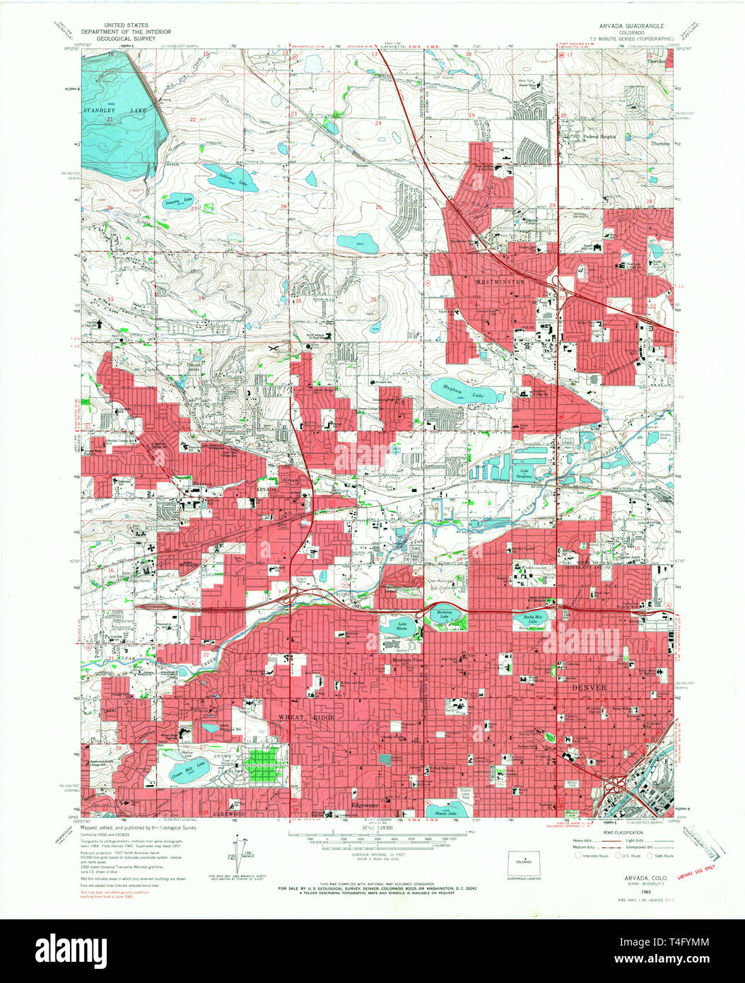 Map of arvada hi-res stock photography and images - Alamy