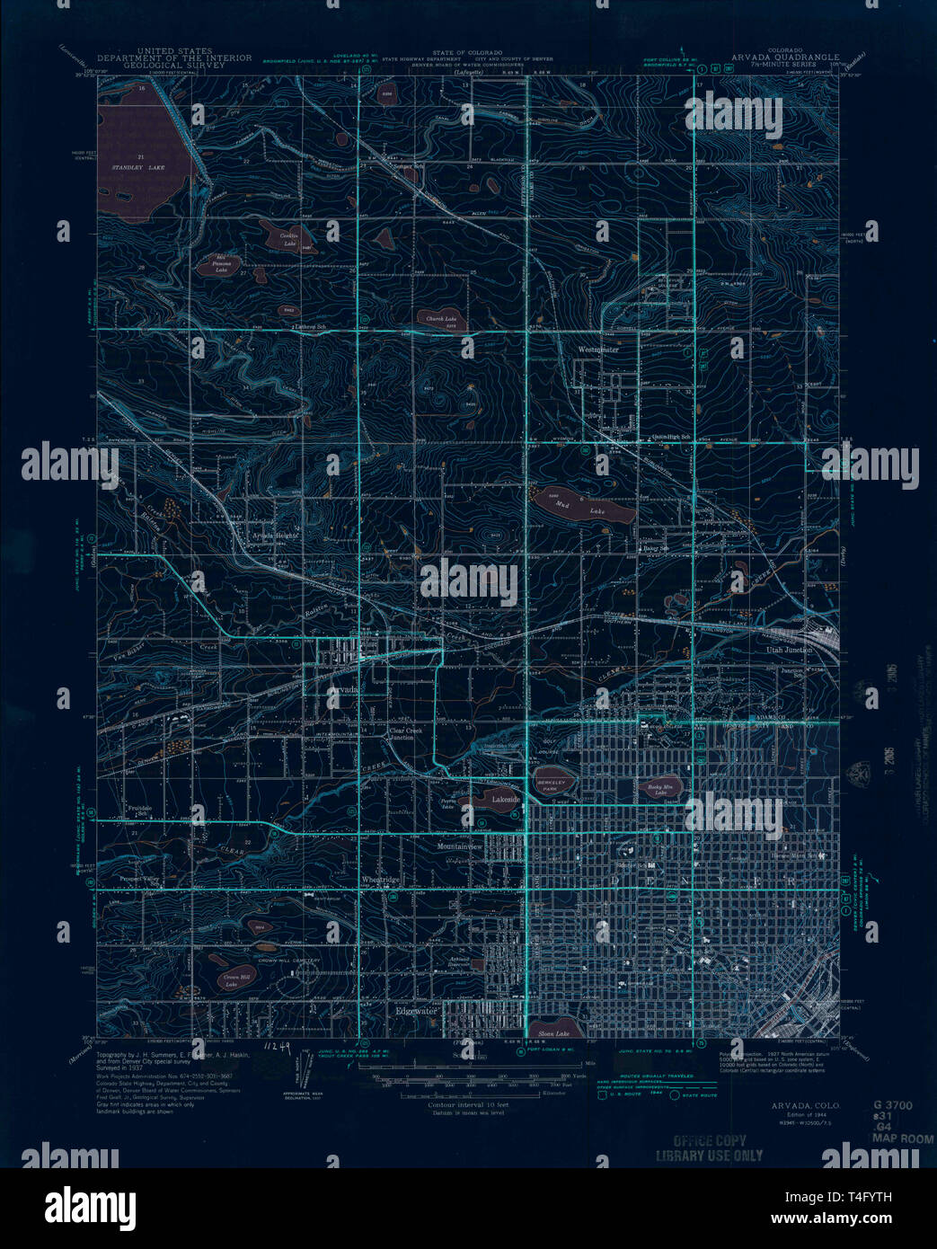 Arvada colorado map hi-res stock photography and images - Alamy