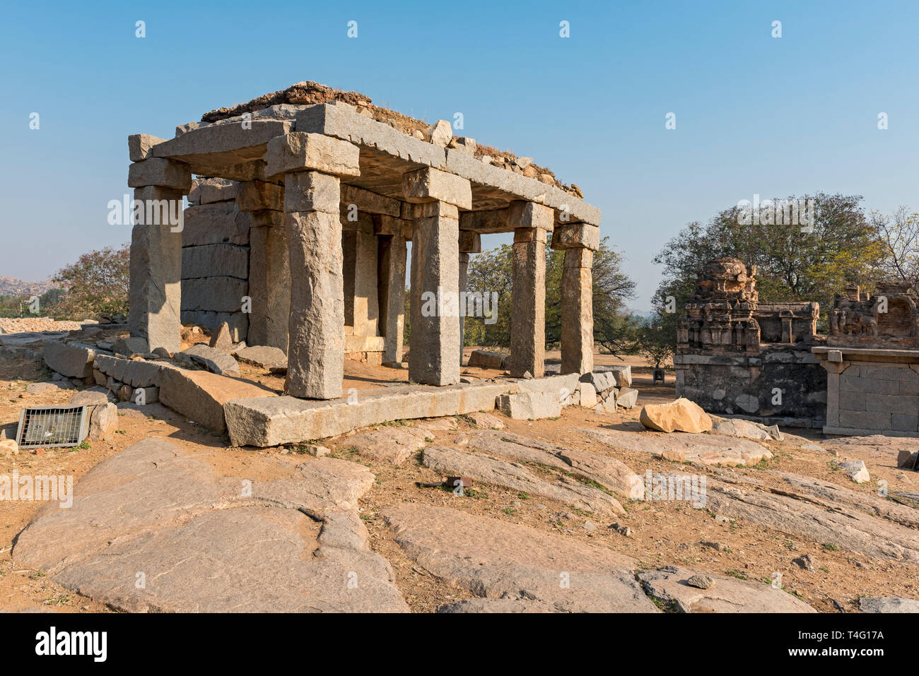 Temples on Kampa Bhupa’s Path, Hampi, India Stock Photo - Alamy