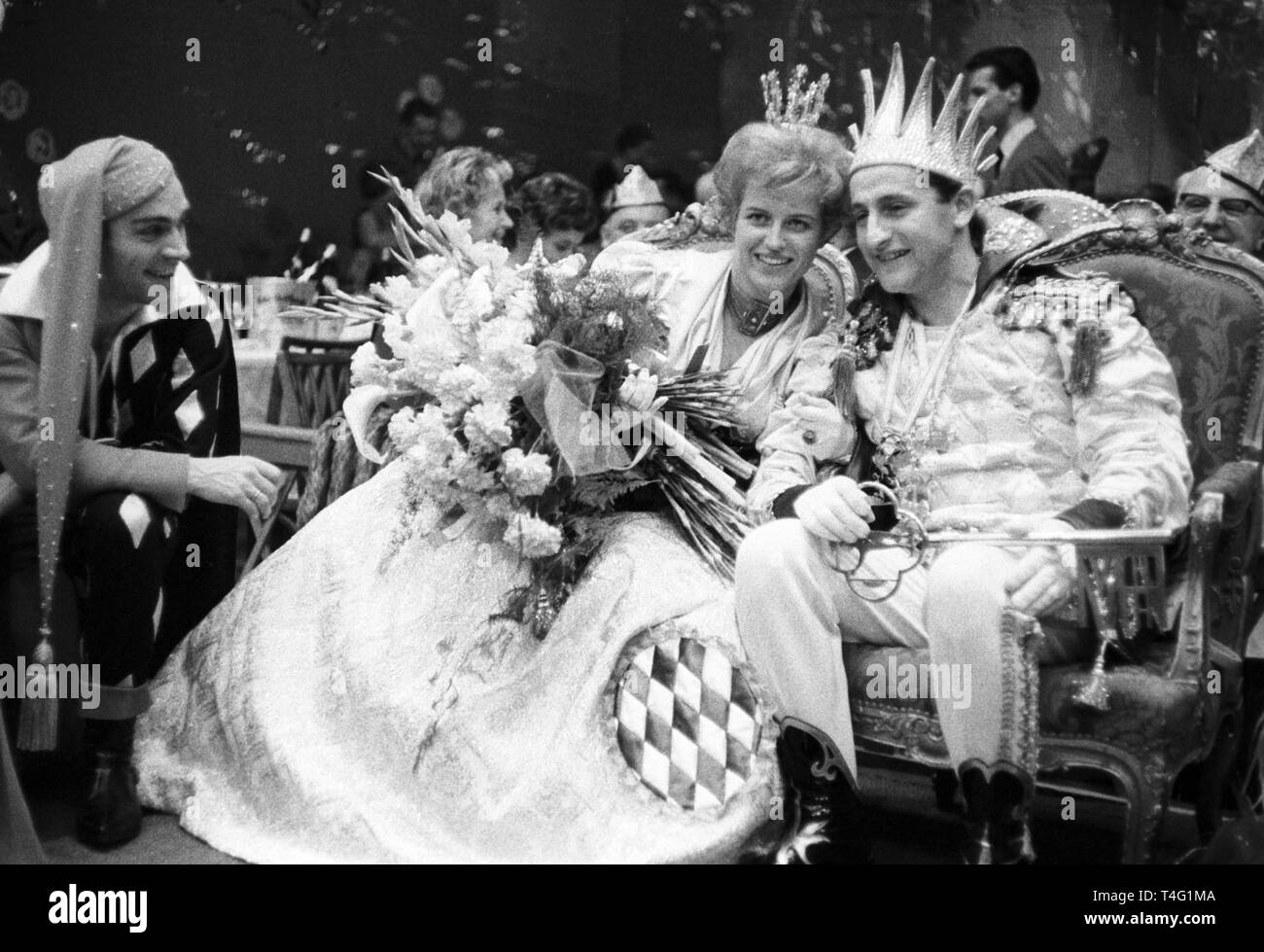 Carnival prince couple Black and White Stock Photos & Images - Alamy