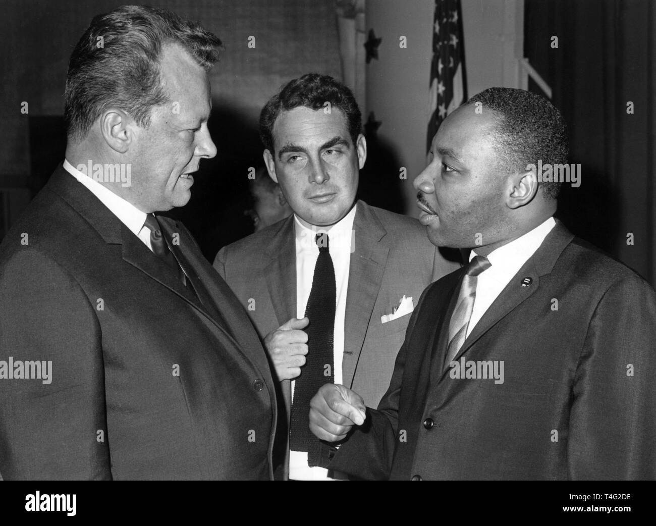 Willy Brandt (l), governing mayor of Berlin, meets civil rights ... Willy Brandt (l), governing mayor of Berlin, meets civil rights ...