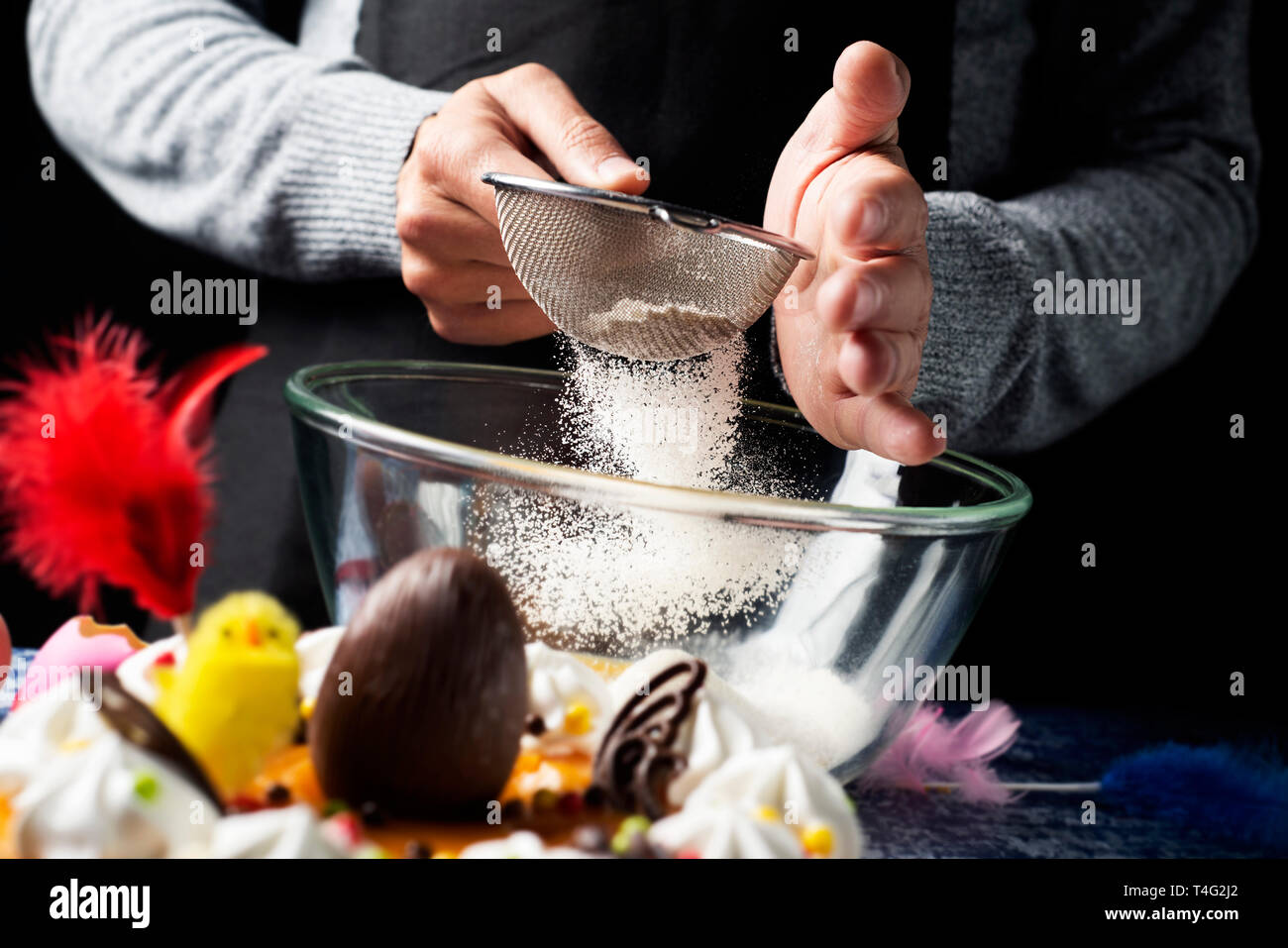 Man eating chocolate easter egg hi-res stock photography and images - Alamy
