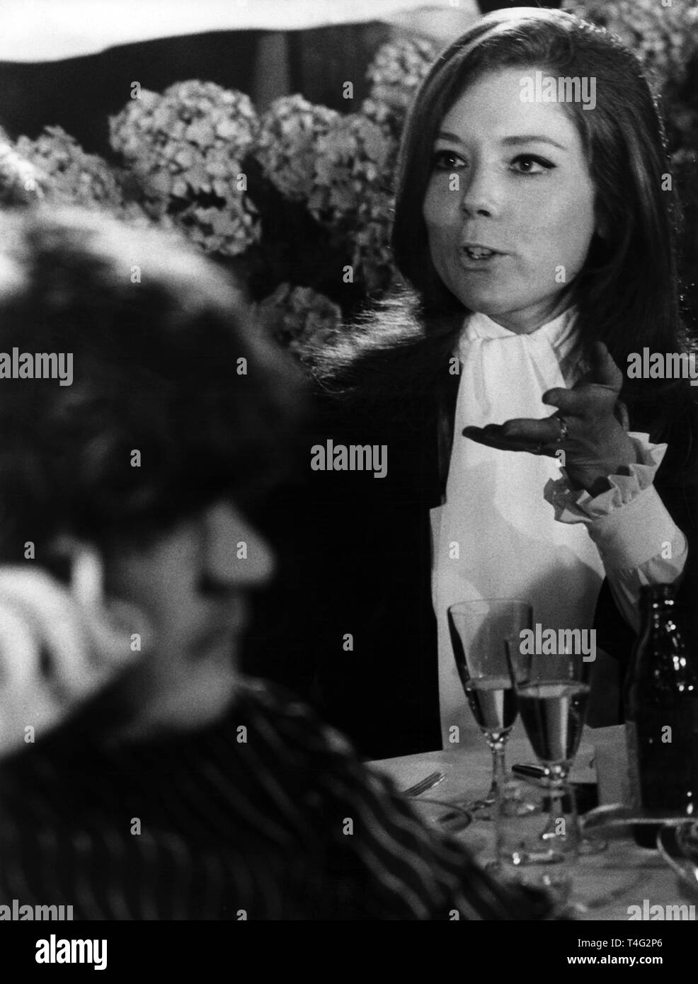 Actress diana rigg Black and White Stock Photos & Images - Alamy