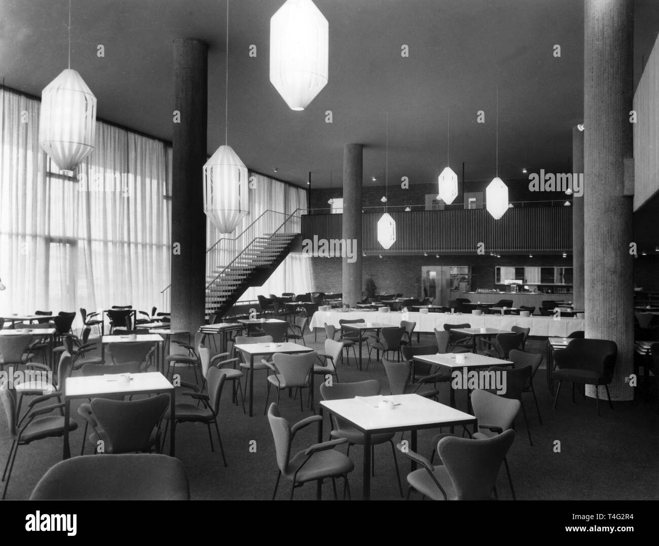 View of the restaurant of the Congress Hall, which is inaugurated on 19 ...