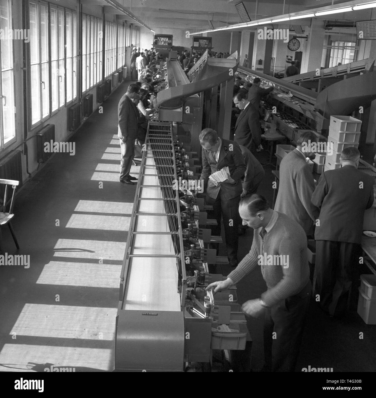 View of the new technical construction for the sorting and setting of ...