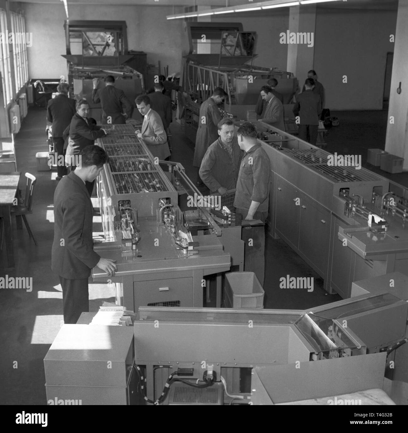 View of the new technical construction for the sorting and setting of ...