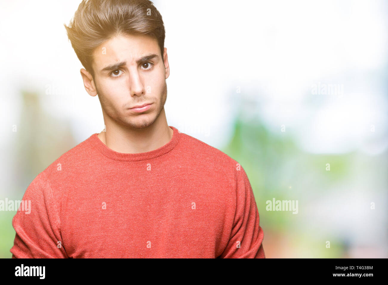 Depressed anxiety teenager young adult sad in stress hi-res stock ...