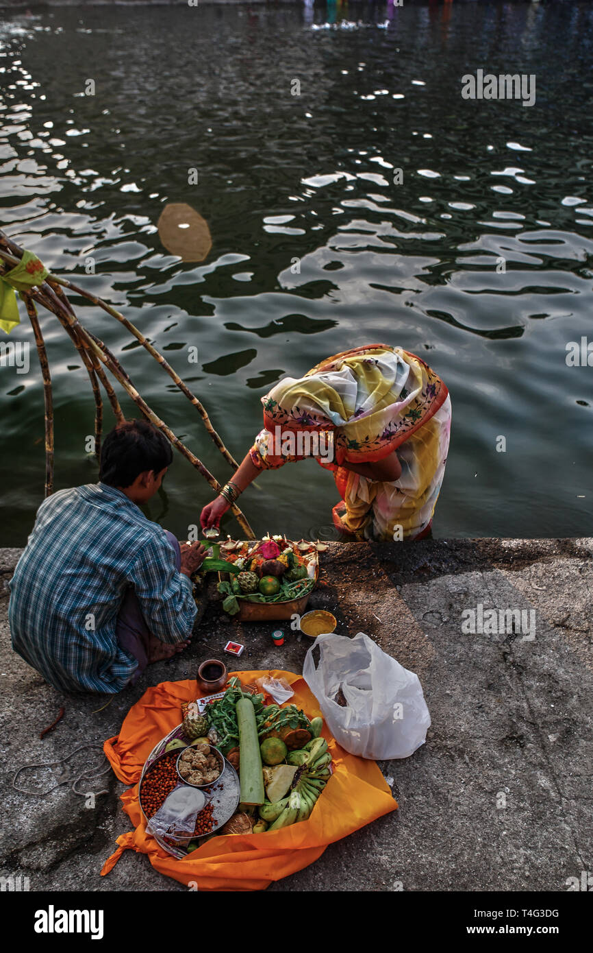 28-Oct-2006-Chhat pooja is dedicated to the Sun GOD and his sister at ...
