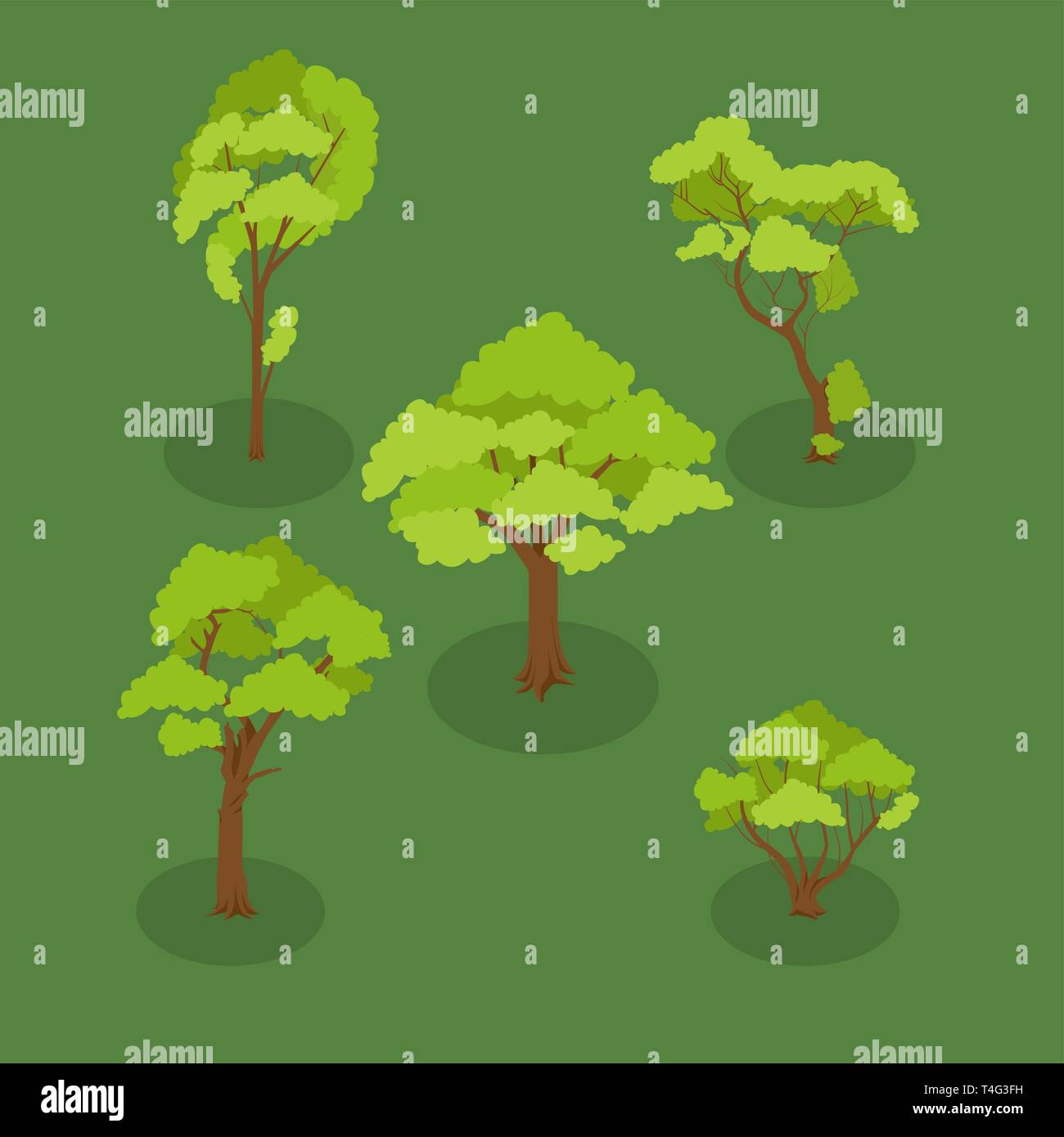 Isometric nature design hi-res stock photography and images - Alamy