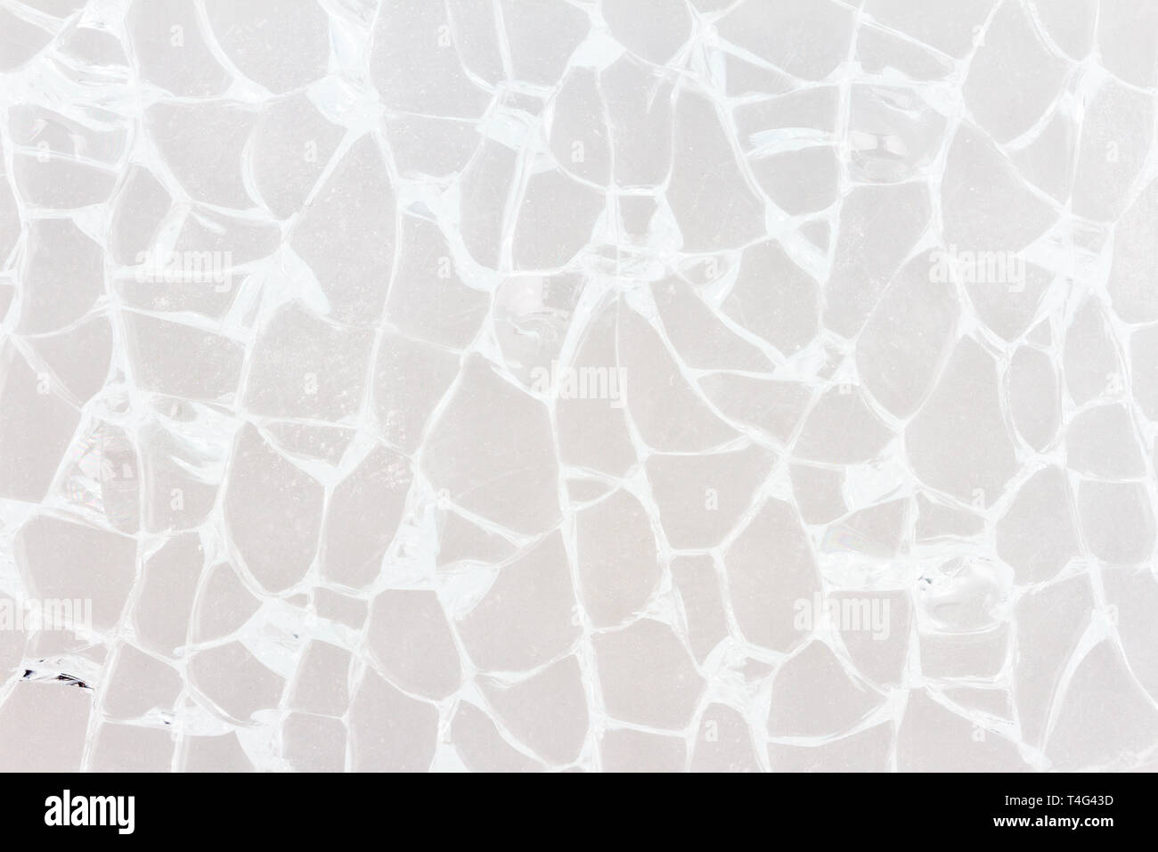 Broken glass texture on a gray background. Crackled glass Stock Photo ...