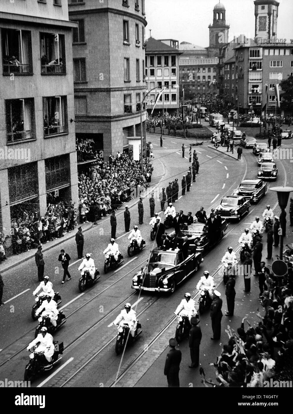 John F. Kennedy in Frankfurt on 25 June 1963. | usage worldwide Stock ...