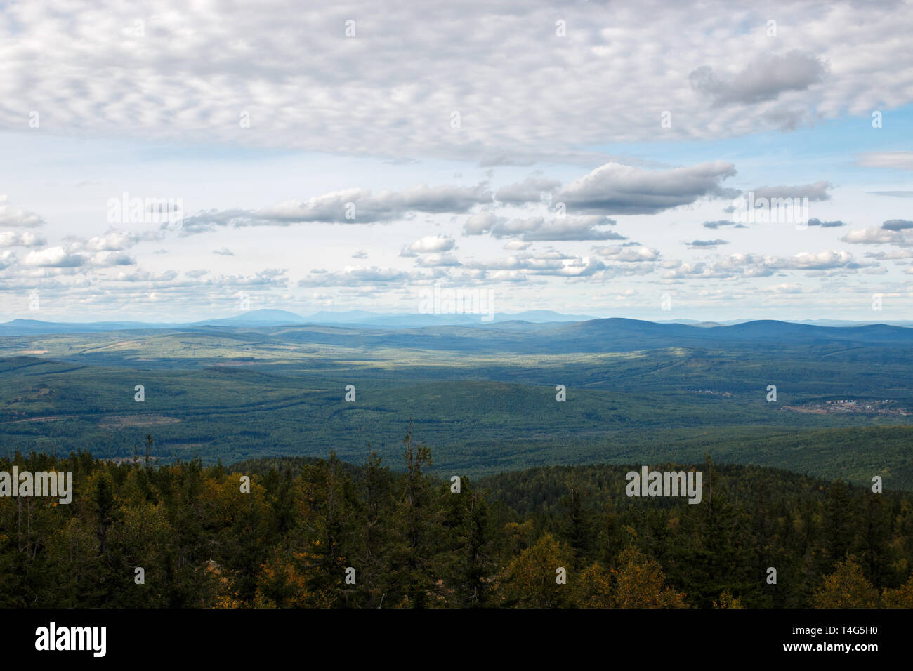 Closeup mountains scenes in national park Kachkanar, Russia, Europe ...