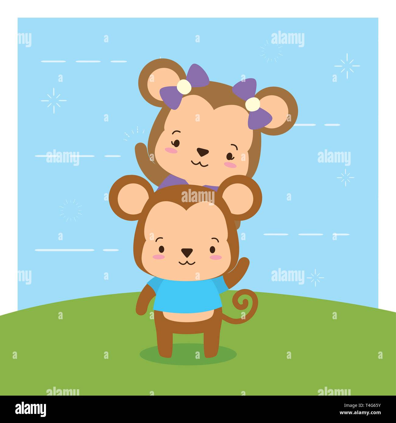 cute animal cartoon Stock Vector Image & Art - Alamy