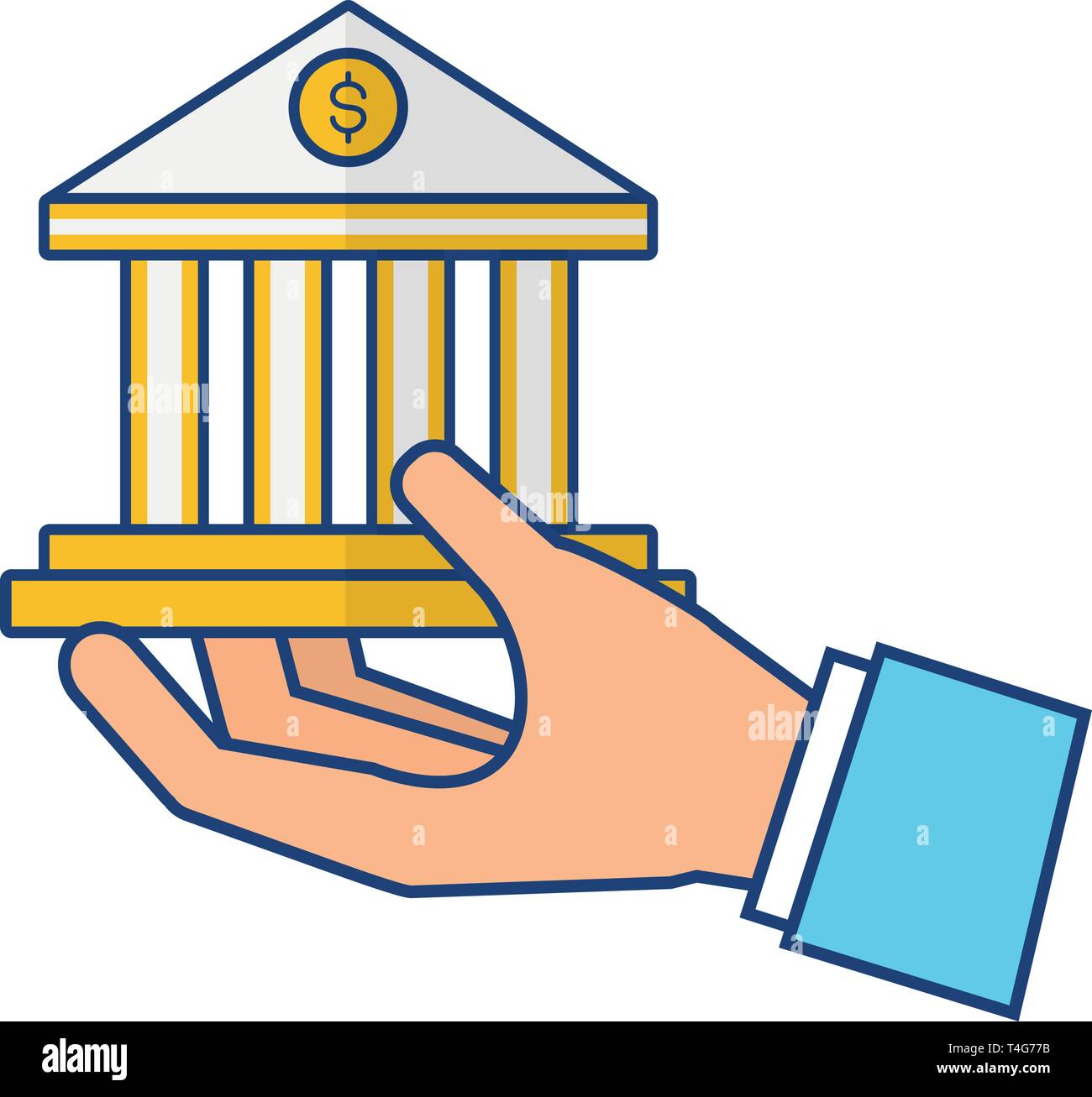 hand with bank money Stock Vector Image & Art - Alamy