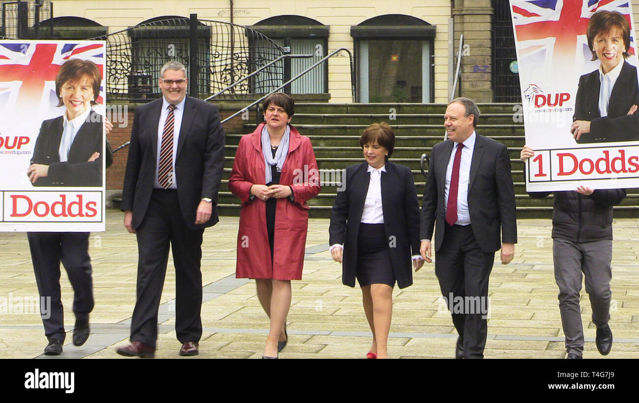 Left to right democratic unionist party mp gavin robinson hi-res stock ...