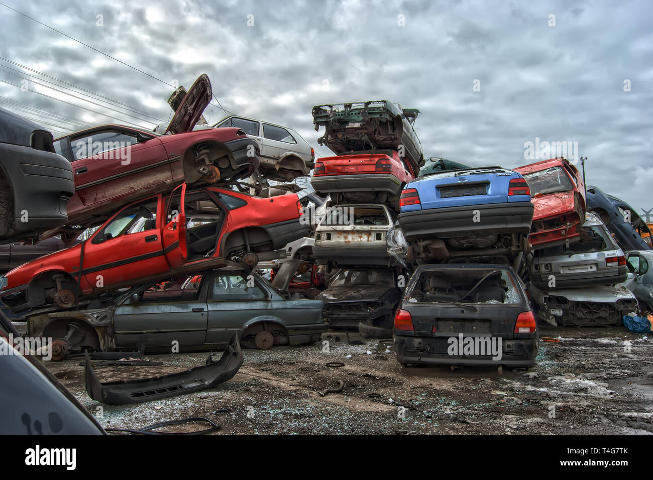 Old Metal on Scrapyard Stock Photo - Alamy
