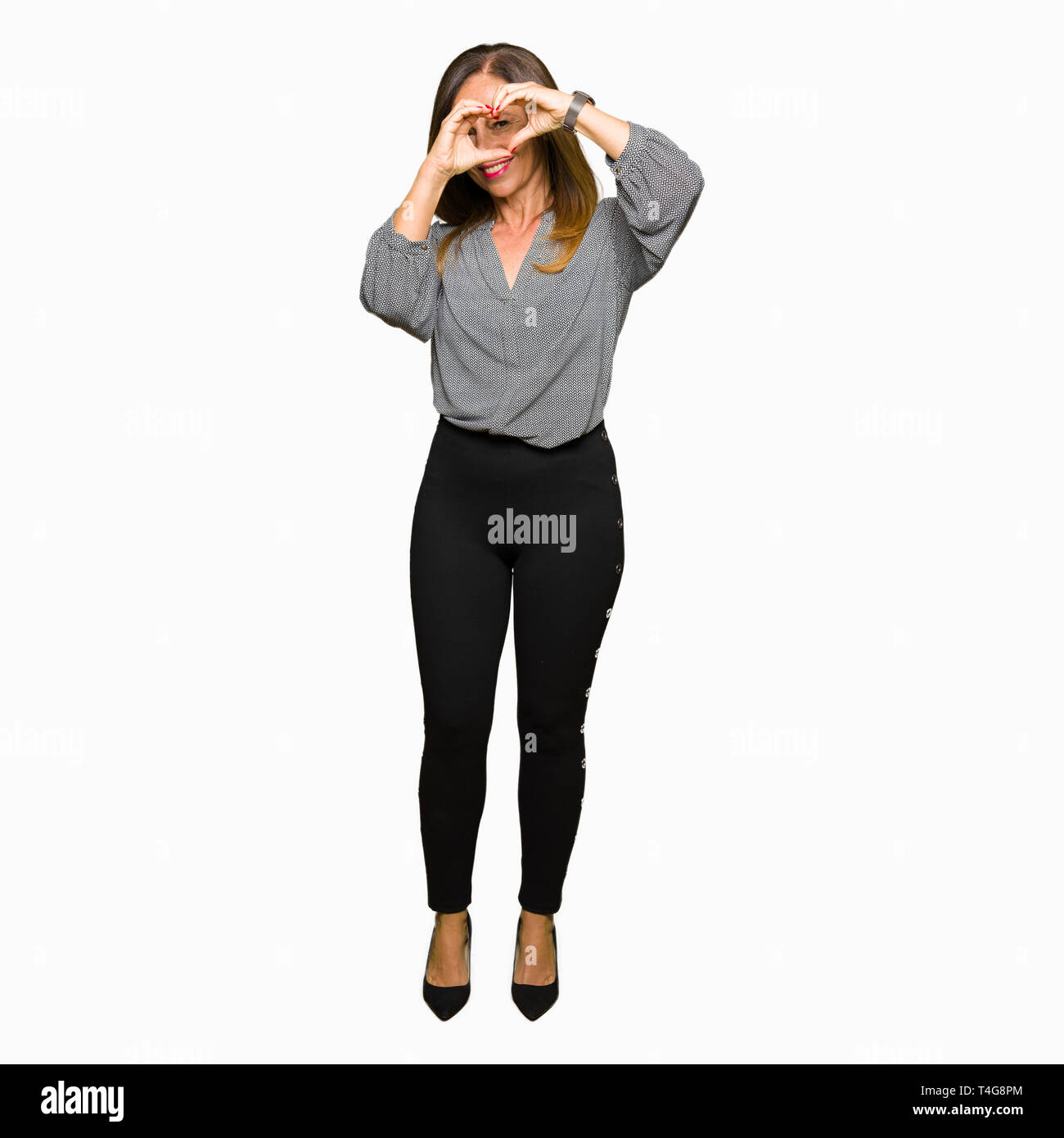 Hands doing heart sign Cut Out Stock Images & Pictures - Alamy