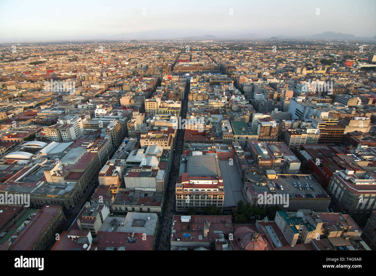 Aerial view of the downtown district of Mexico City, Mexico Stock Photo ...