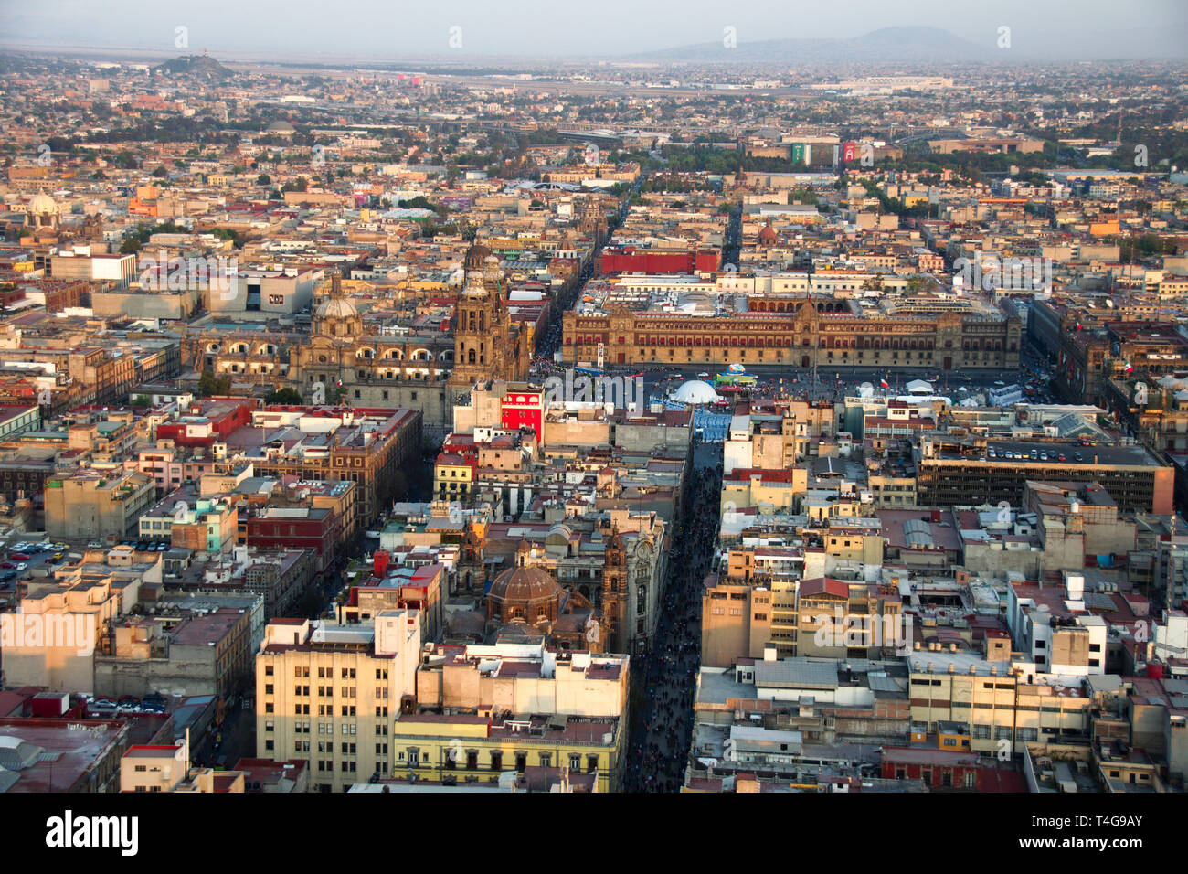 Aerial view of the downtown district of Mexico City, Mexico Stock Photo ...