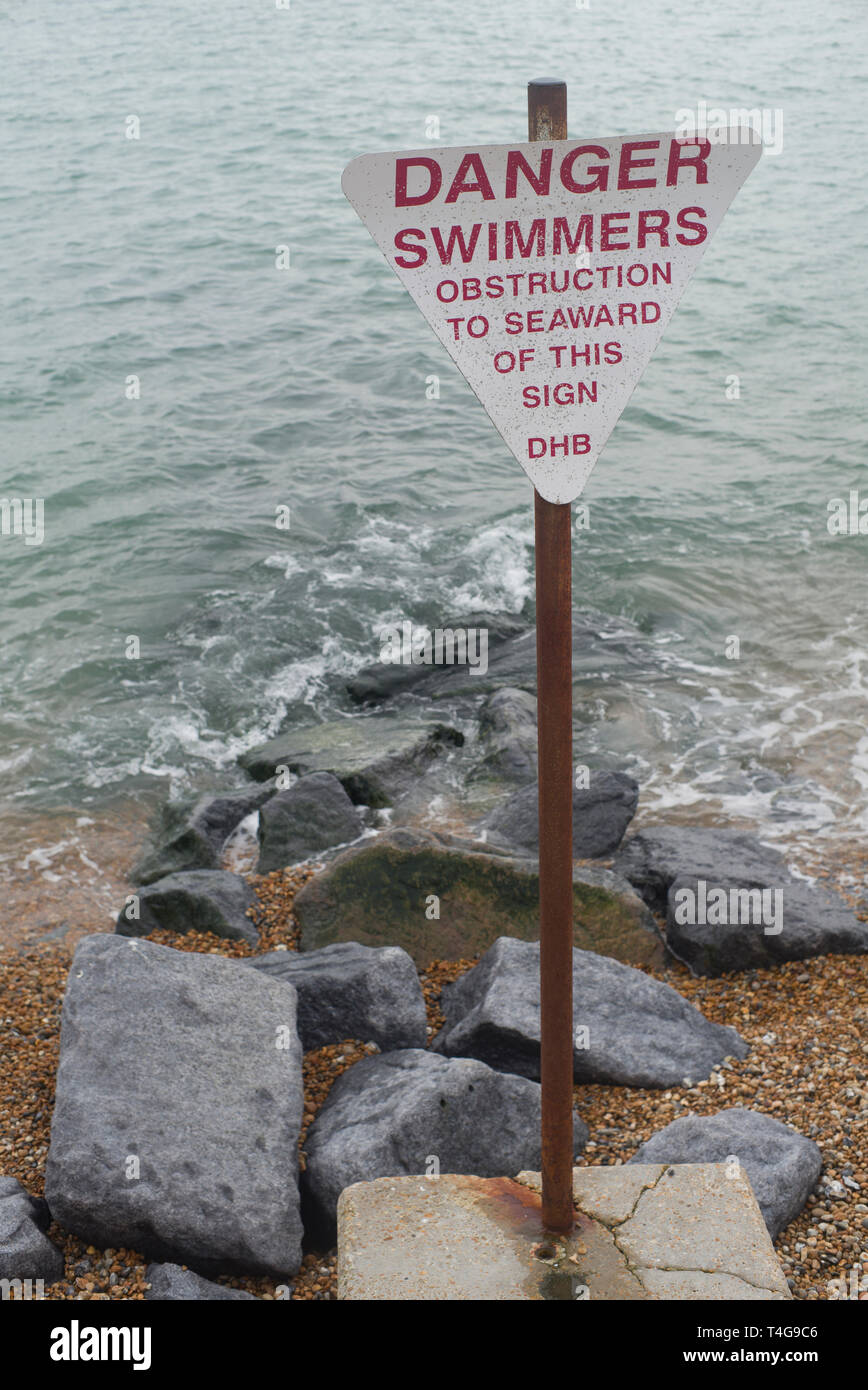 Caution for swimmers hi-res stock photography and images - Alamy