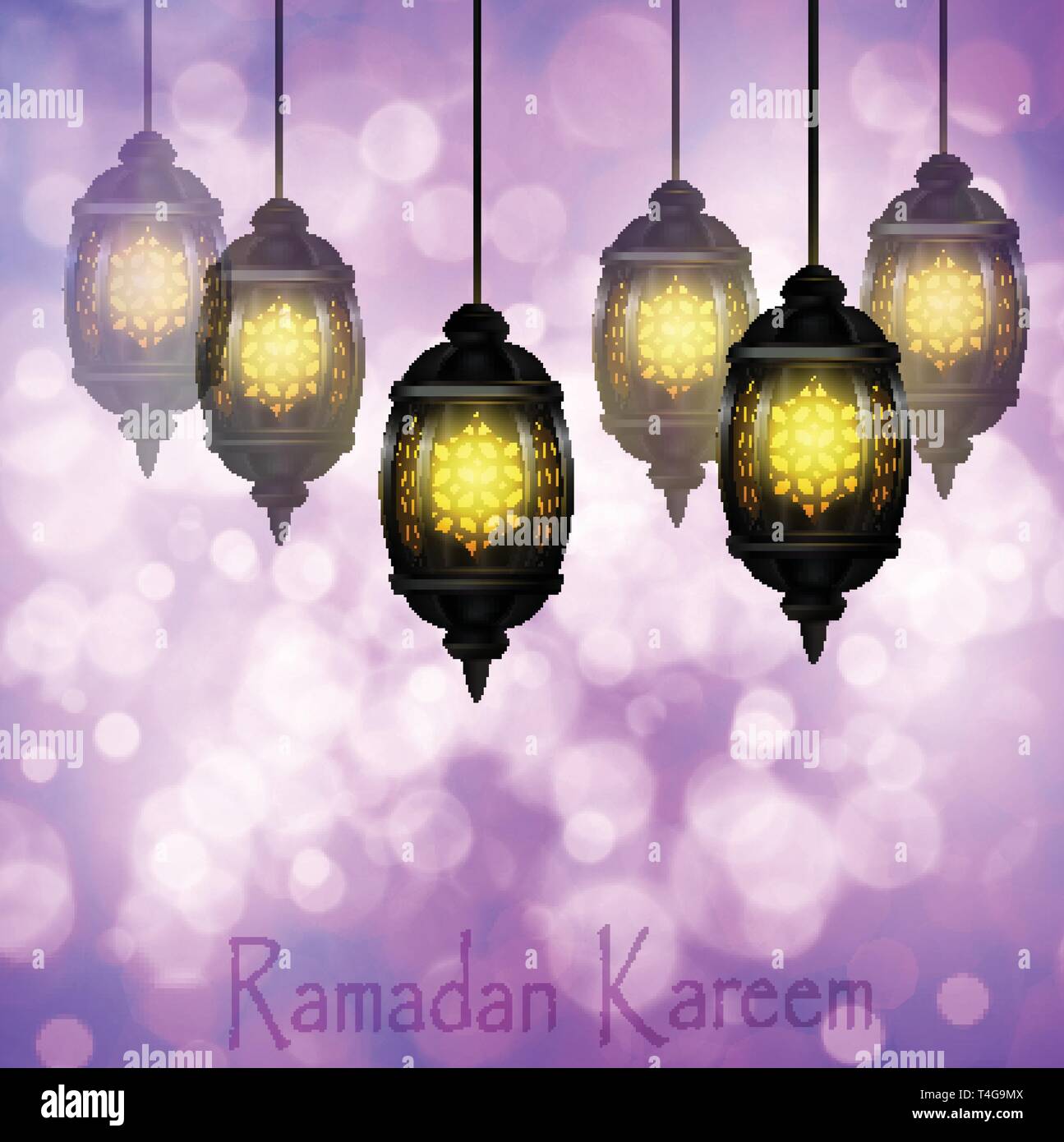 Arabian style lamps Stock Vector Images - Alamy
