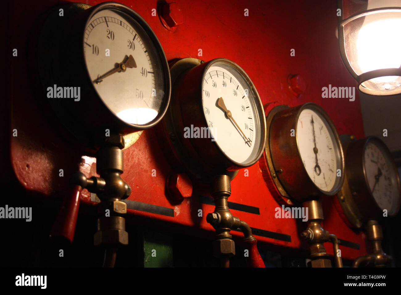 Engine control room of container vessel hi-res stock photography and ...