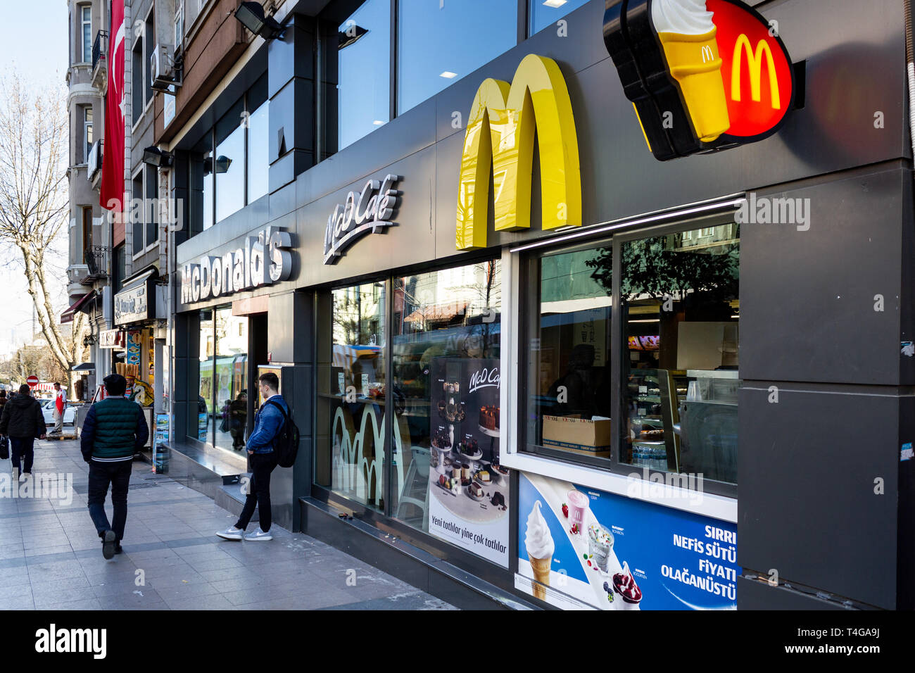 Sultanahmet, Istanbul / Turkey - March 04 2019: McDonald's Restaurant ...