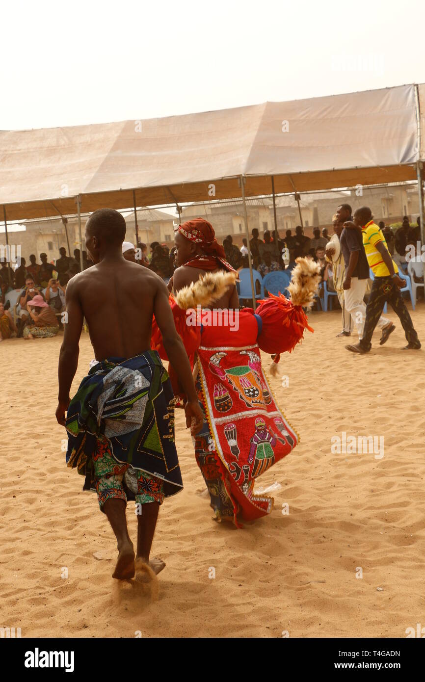 Voodoo festival Ouidah, Benin. Music, dance, singing at the beach to ...