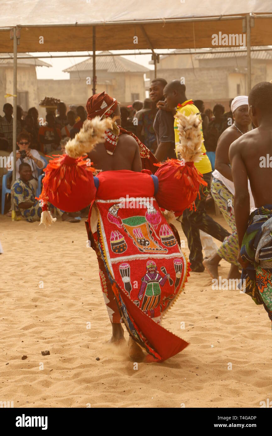 Voodoo festival Ouidah, Benin. Music, dance, singing at the beach to ...