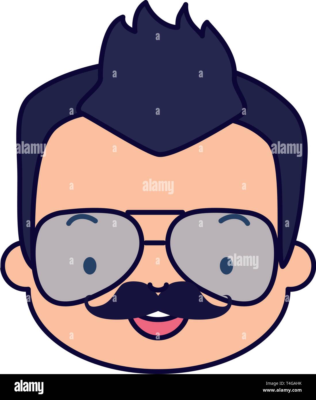 smiling man face Stock Vector Image & Art - Alamy