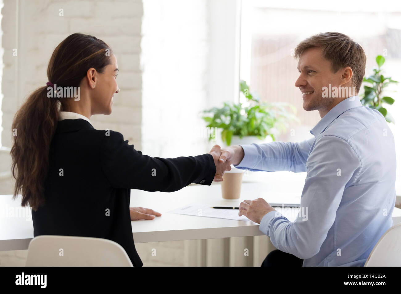 Handshake after job interview hi-res stock photography and images - Alamy