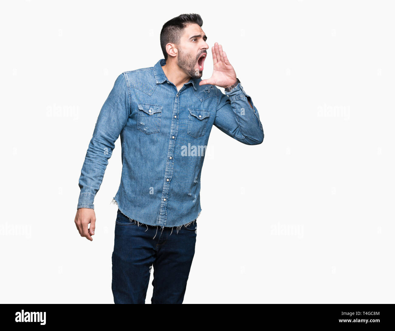 Guy talking loud hi-res stock photography and images - Alamy