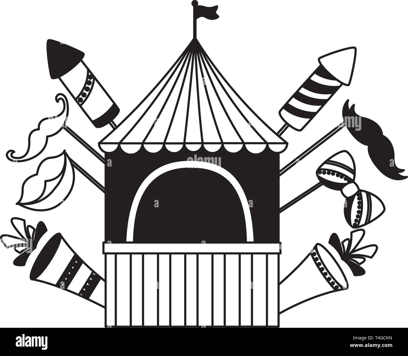 carnival booth flag Stock Vector Image & Art - Alamy