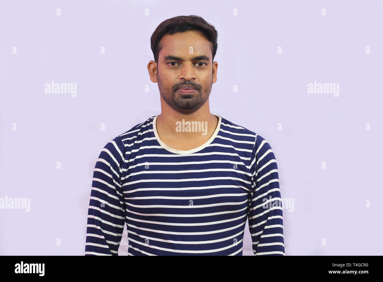 portrait of a young man model with white background isolated Stock ...