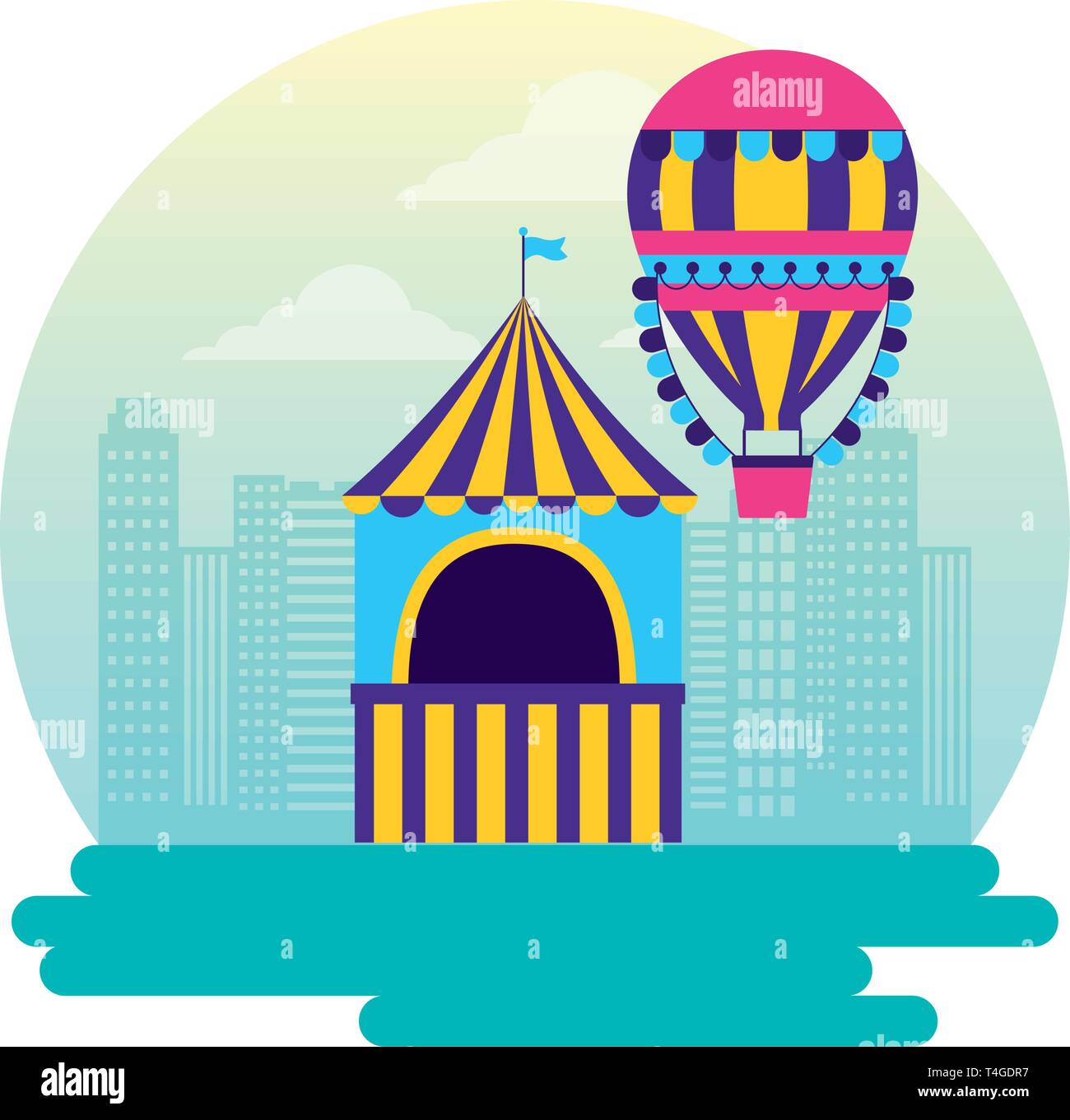 carnival booth flag Stock Vector Image & Art - Alamy