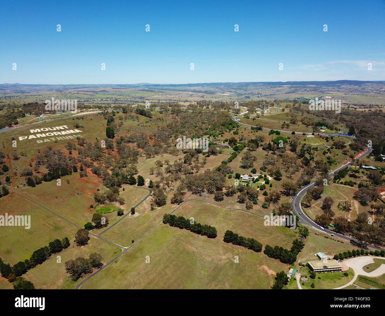 Aerial view of the regional country city of Bathurst from Mount ...