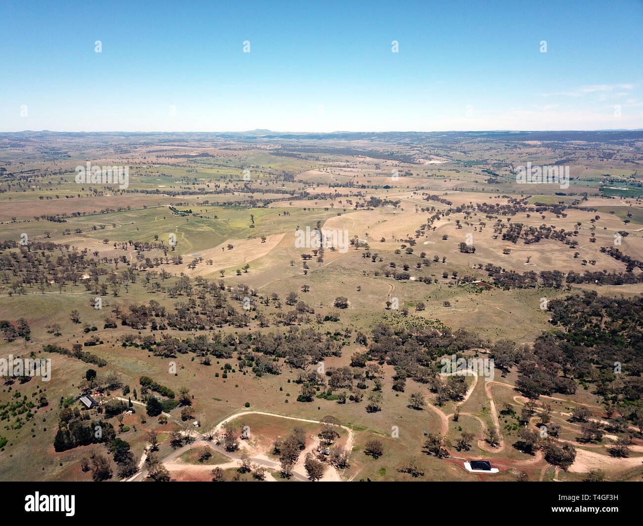 Aerial view of the regional country city of Bathurst from Mount ...