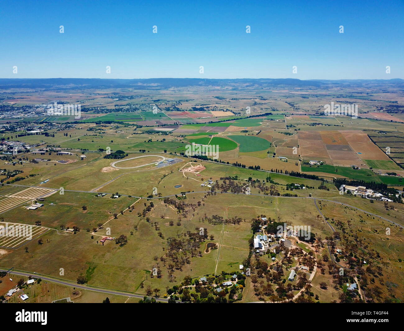 Aerial view of the regional country city of Bathurst from Mount ...