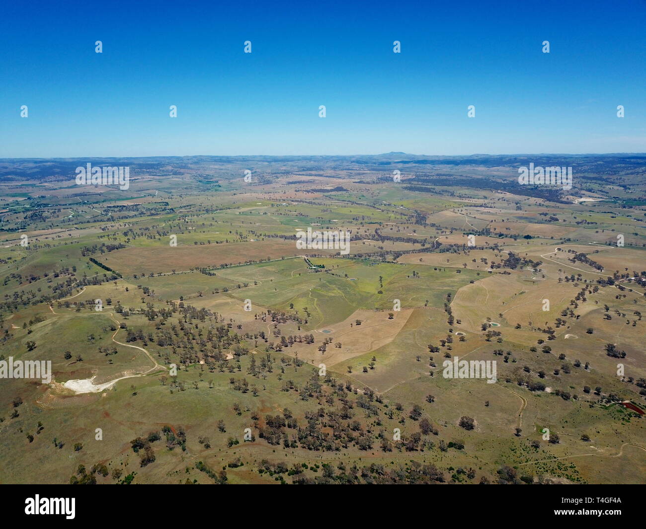 Aerial view of the regional country city of Bathurst from Mount ...