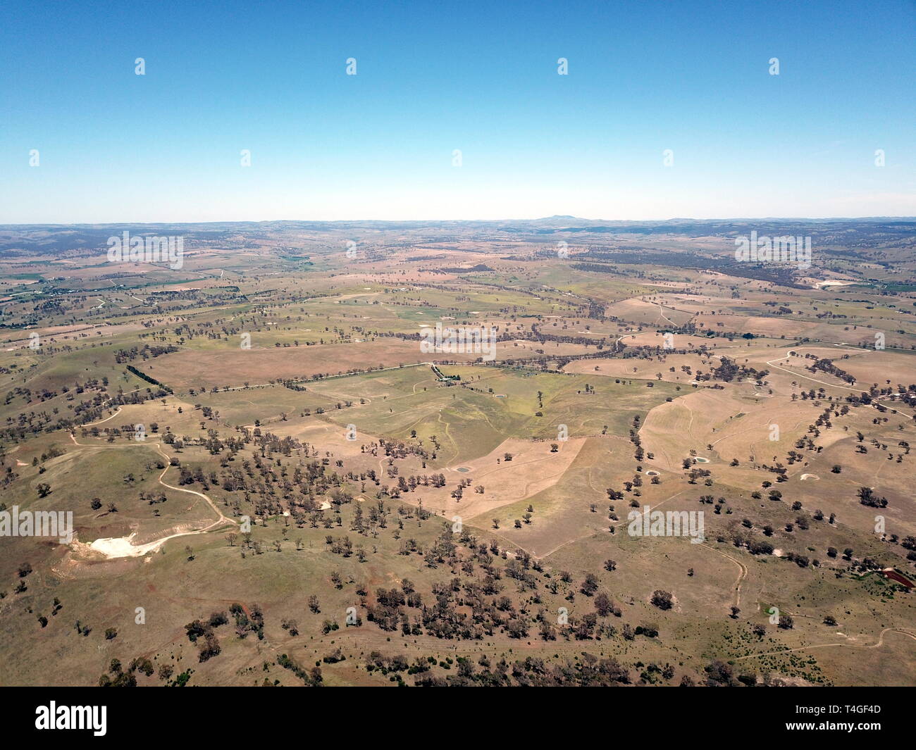 Aerial view of the regional country city of Bathurst from Mount ...