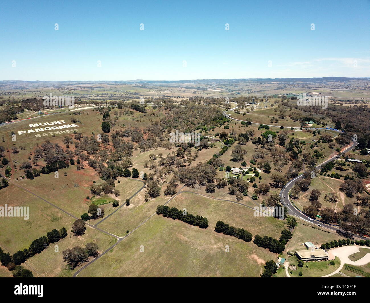 Aerial view of the regional country city of Bathurst from Mount ...