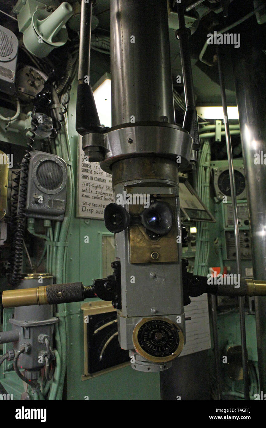 Inside the Growler submarine at the USS Intrepid Sea & Air Museum, New ...