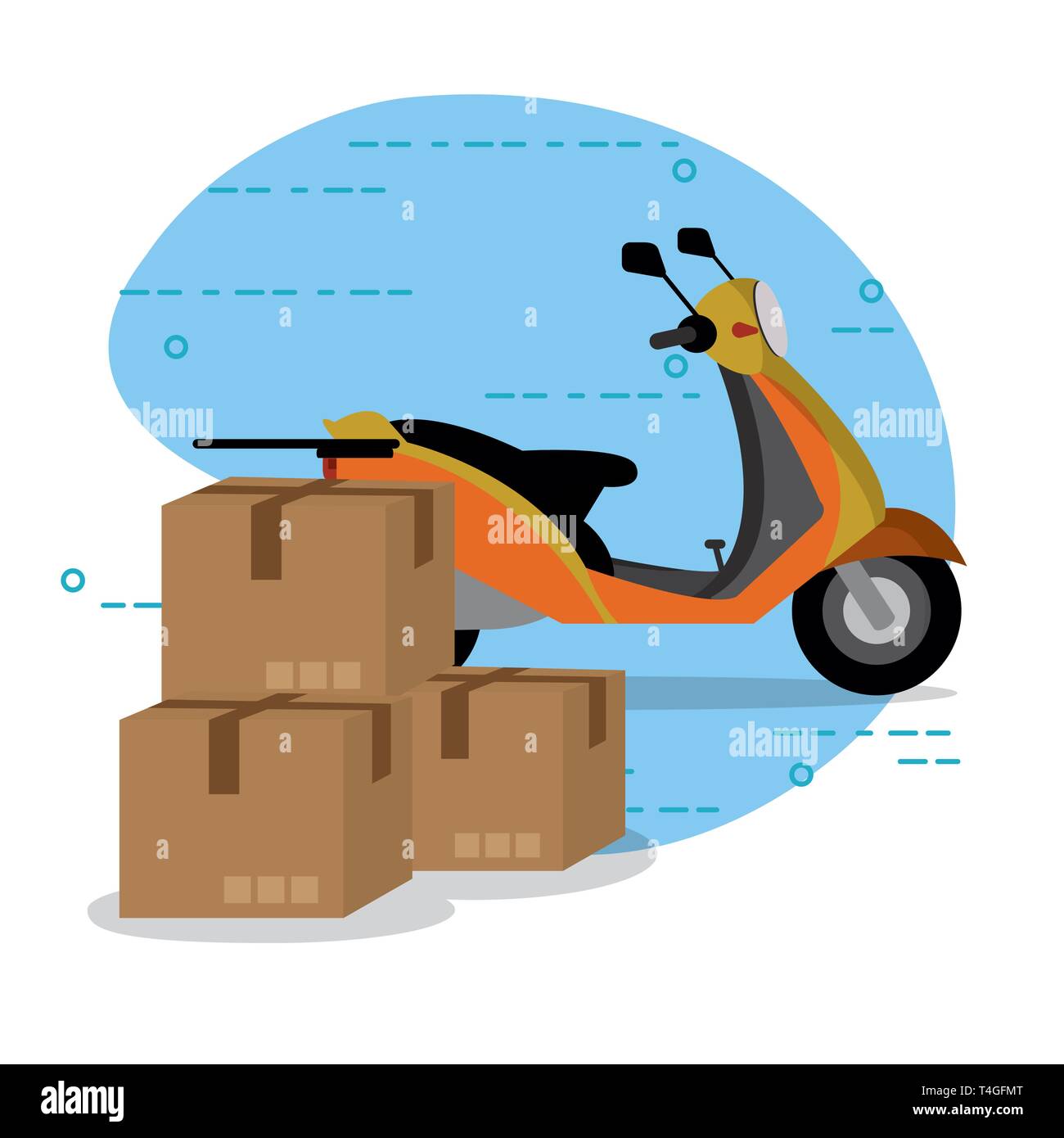 mail delivery service order vector illustration graphic design Stock ...